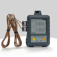 China Customized Support Zhice 223 High Precision Digital Dual Channel Temperature with Probe for sale
