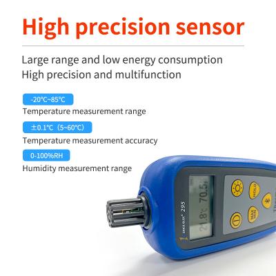 China LCD Display Hand-held Digital Dry Wet Bulb Dew Point Temperature and Humidity Meter Hygrometer with Sensor for sale