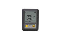 China Real Time Temperature Humidity Record Data Logger with Wireless LCD Display in Gray for sale