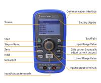 China Multifunction Handheld Loop Calibrator Current Voltage 4-20mA HART Signal Generator for sale