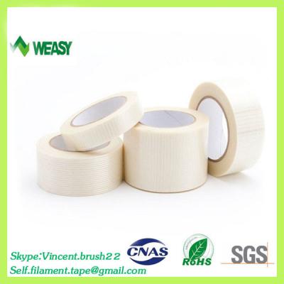 China Filament tape with fiberglass reinforcements for sale