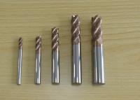 China 50 Degree 4 Flute TiSiN Coating Flat End Mill Cutter for sale