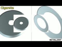Carbide Tape Cutting Industrial Blades , Round Cutter Blades