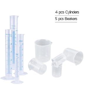 Plastic Graduated Cylinders and Beakers