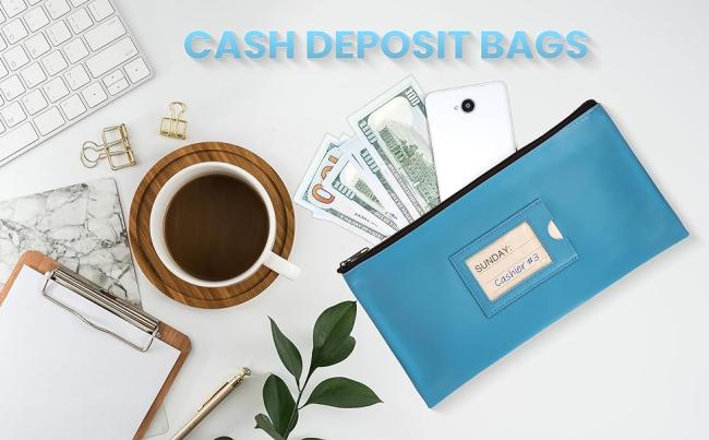 Blue Deposit bag