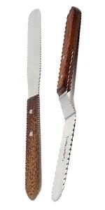 Stainless Steel Blades wooden handle lab spatula straight and curved angled mixing stiring spatulas
