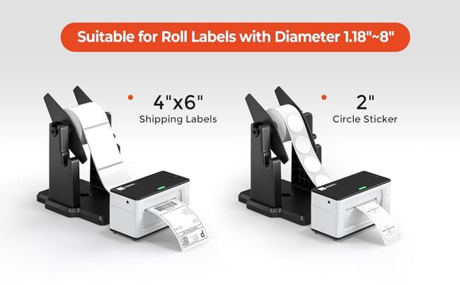 Roll label holder