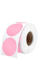 Pink Thermal Label