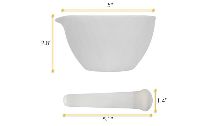 porcelain mortar and pestle set eisco labs crafts kitchen grinder SCIENTIFIC LABORATORY CLASSROOM