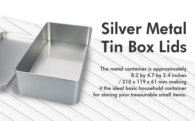large tin box with lid