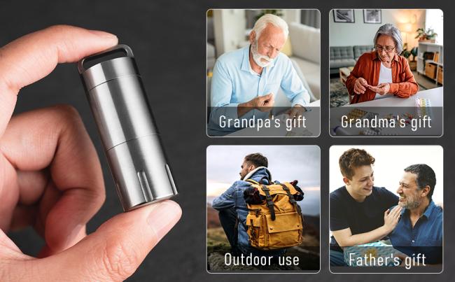 titanium pill box