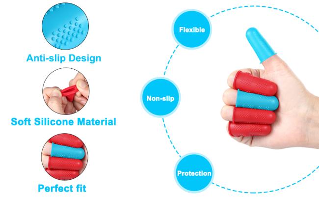 Finger Protectors Rubber Fingers Covers Silicone Finger Protector Sleeve Grips Tips Guard GlovesCots