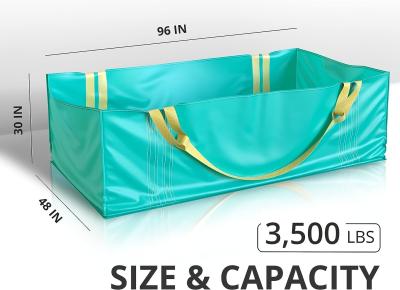 China 5 Ton Waste Garbage Collection Landscaping Garden Dumpster Skip Bag Super Sacks Custom Skip Dumpster PP Jumbo Bag for sale