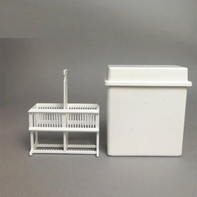 China Histology Tissue Slide Glass Staining Jar Staining Rack Pathology microscope slide staining jar and rack for sale
