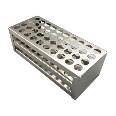China 40/6/8/10 Laboratory Stainless Steel Test Tubes Holder Centrifuge Tubes Racks centrifuge tube rack Test Tube Holders for sale