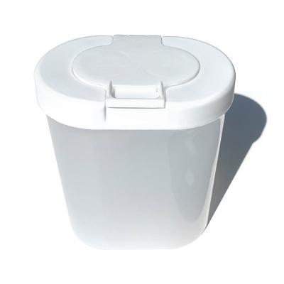 China Medische plastic medische afvalbak Medische container Biogevaarlijke naalden Wegwerp 1L Sharps container Te koop