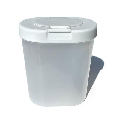 China Medische plastic medische afvalbak Medische container Biogevaarlijke naalden Wegwerp 1L Sharps container Te koop
