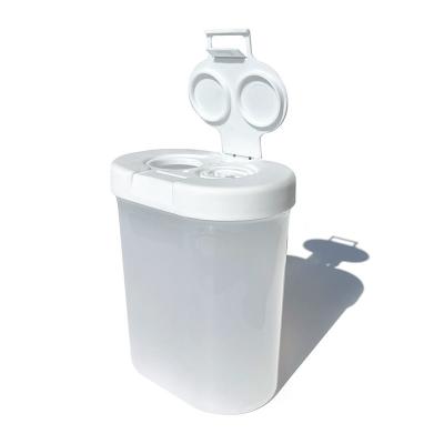 China Medische plastic medische afvalbak Medische container Biogevaarlijke naalden Wegwerp 1L Sharps container Te koop