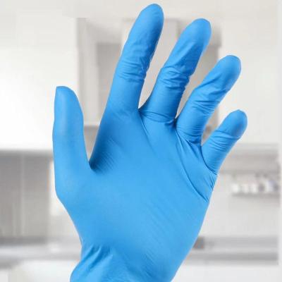 China Blue Guantes Cheap Nitrile Gloves Manufacturers Green Nitrile Gloves Industry Chemical Resistant Food Grade for sale