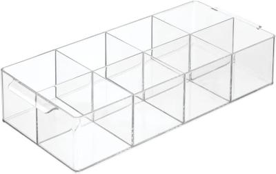 China Acryl penhouder 4 compartimenten,Clear penhouder organisator make-up borstelhouder voor kantoor bureauaccessoires,cosmetische Te koop