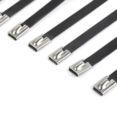 China Roestvrij staal kabelband metalen kabel zip banden 304 roestvrij staal multifunctionele zware taak zelfvergrendelende kabelbanden Te koop