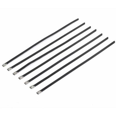 China Roestvrij staal kabelband metalen kabel zip banden 304 roestvrij staal multifunctionele zware taak zelfvergrendelende kabelbanden Te koop
