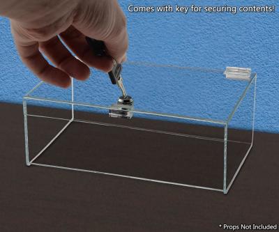 China Doorzichtige Acryl Single Lock medische doos met sleutels, 13 