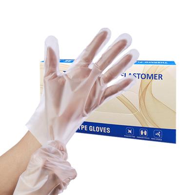 Chine Vente en gros en poudre biodégradable durable recyclable dépourvue de poudre Gants jetables TPE/PE à bas prix Gants jetables PE à vendre