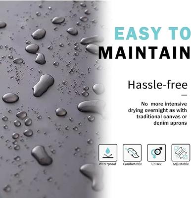 China High Quality Oil-proof Waterproof Butcher TPU Apron With Adjustable Strap Unisex Butcher Apron for Picnics for sale