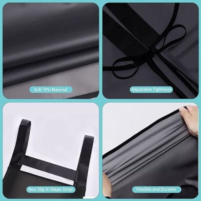 China High Quality Oil-proof Waterproof Butcher TPU Apron With Adjustable Strap Unisex Butcher Apron for Picnics for sale