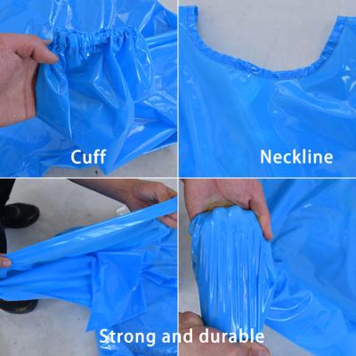 China Waterdicht en oliebestendige TPU-voedsel-kwaliteit lange mouw schort Verdikte pvc waterdicht oliebestendige lange mouw schort Te koop
