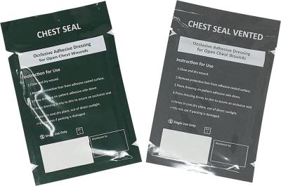 China OEM Wholesale First Aid Kit Emergency Wound Dressing for Opening Chest Wound Hydrocolloid Dressing Bandage for sale