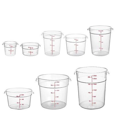 China Sustainable Recyclable Plastic Food Storage Container Rice Storage Kitchen Organizer PC Food Storage Container for sale
