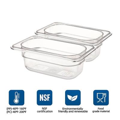 China Commerciële apparatuur voor horeca en horeca Voedingsmiddelen Pan Restaurantenvoorzieningen Chafing Dish PC Gastronorm Pan Plastic Pan Te koop