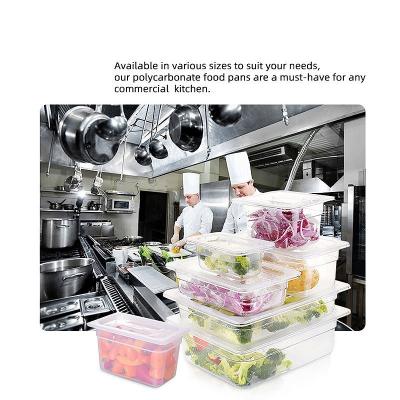 China Commerciële apparatuur voor horeca en horeca Voedingsmiddelen Pan Restaurantenvoorzieningen Chafing Dish PC Gastronorm Pan Plastic Pan Te koop