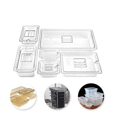 China Commerciële apparatuur voor horeca en horeca Voedingsmiddelen Pan Restaurantenvoorzieningen Chafing Dish PC Gastronorm Pan Plastic Pan Te koop