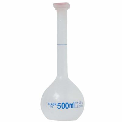 China 100 ml Plastic Laboratory Volumetric Measuring Flasks met Snap Caps Measuring Flask Hittebestendige voor laboratorium Te koop