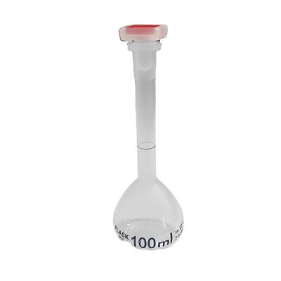China 100 ml Plastic Laboratory Volumetric Measuring Flasks met Snap Caps Measuring Flask Hittebestendige voor laboratorium Te koop