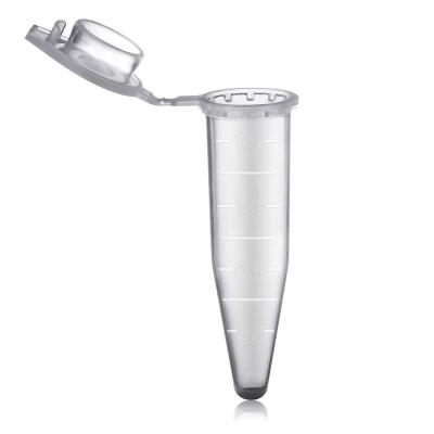 China EO Steriele 1,5 ml Polypropyleen gegradueerde microcentrifugebuizen met snap cap Duurzame microcentrifuge laboratoriumbuizen Te koop