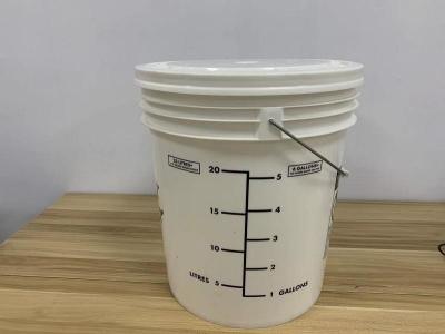 China Bucket With Gamma Seal Lid, HDPE, Red Food Grade BPA Free 5 Gallon Bucket Pail Container With Gamma Seal Lid for sale