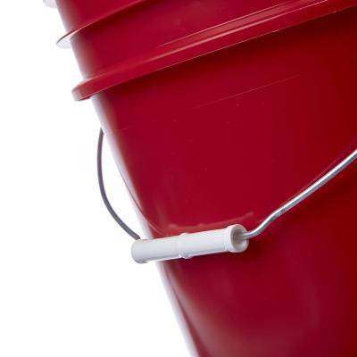 China Bucket With Gamma Seal Lid, HDPE, Red Food Grade BPA Free 5 Gallon Bucket Pail Container With Gamma Seal Lid for sale