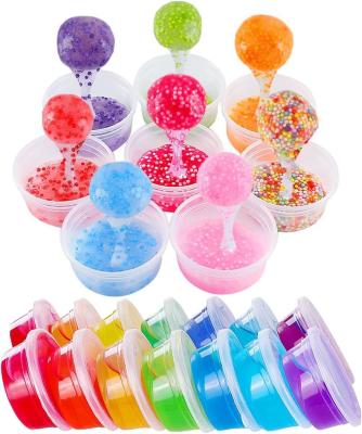 China Small Plastic Containers With Lids 50 Pack Slime Containers With Lids，Containers For Slime Foam Ball Storage for sale
