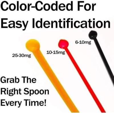 China Teaspoon Micro Scoops 150 Milligram Mini Measuring Spoons Plastic Scoop For Measuring Cosmetics, Medicines Te koop