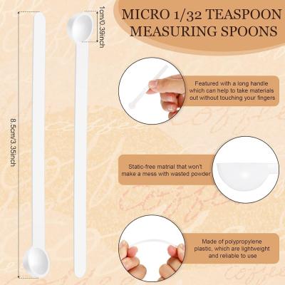 China Teaspoon Micro Scoops 150 Milligram Mini Measuring Spoons Plastic Scoop For Measuring Cosmetics, Medicines Te koop