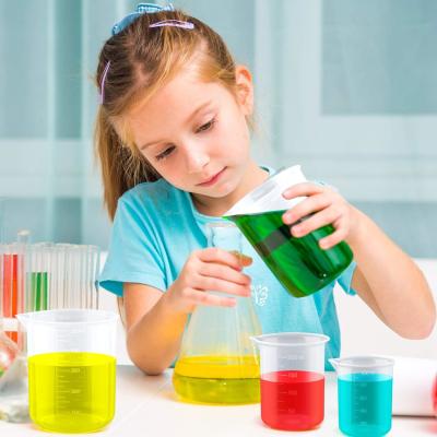 China Plastic Beakers Plastic Graduated Cups Clear Multipurpose Measuring Cups Epoxy Mixing Cups, Liquid Container Beakers Te koop