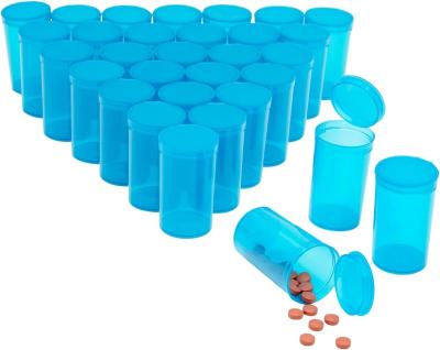 China 250 Pack Empty Pill Bottles with Caps, Plastic 13 Dram Medicine Vials for Prescription Medication, Supplements Te koop