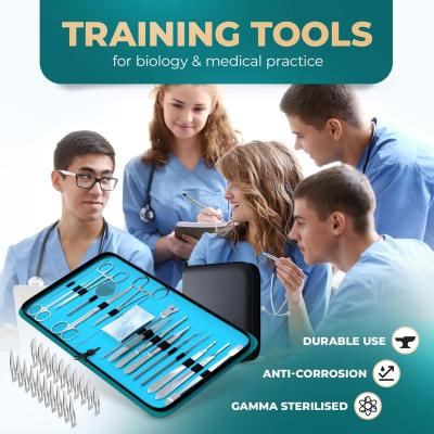 China 38 PCS Advanced Dissection Kit Biology Lab Anatomy Dissecting Set with Stainless Steel Scalpel Knife Handle Blades for sale