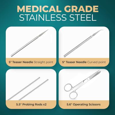 China 38 PCS Advanced Dissection Kit Biology Lab Anatomy Dissecting Set with Stainless Steel Scalpel Knife Handle Blades for sale