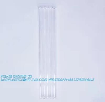 China 4 Inch Long 10 Pieces Glass Borosilicate Blowing Tubes 12 Mm OD 2mm Thick Wall Tubing, Clear Tubes For Art DIY Te koop