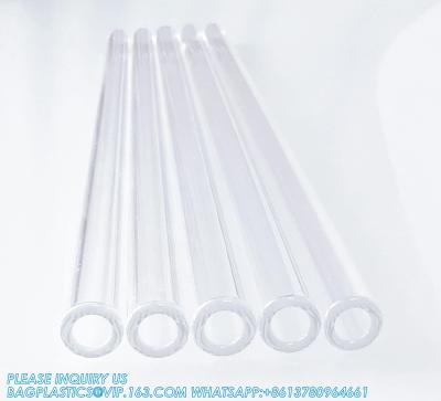 China 4 Inch Long 10 Pieces Glass Borosilicate Blowing Tubes 12 Mm OD 2mm Thick Wall Tubing, Clear Tubes For Art DIY Te koop